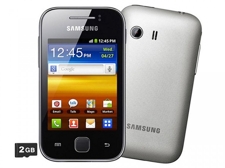 Samsung Galaxy Y, um smartphone com Android 2.3 e processador de 832 ...