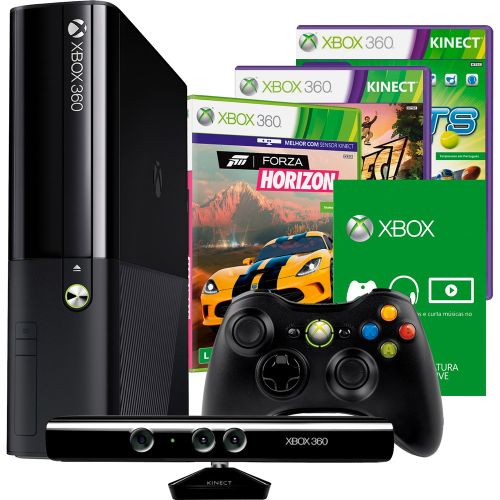 Dicas de Compras | Xbox 360 250GB (Super Slim) + sensor Kinect + 3 ...