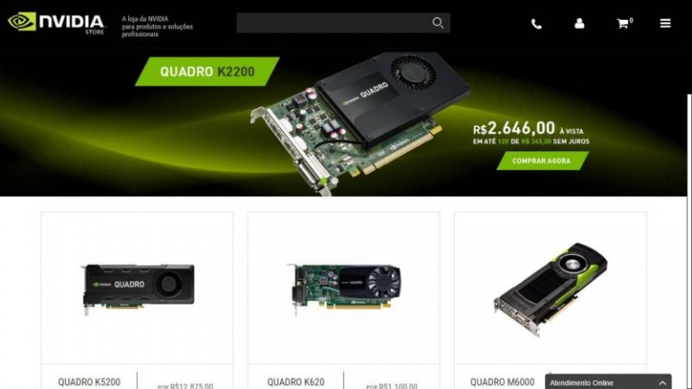 NVIDIA Store é primeira loja online focada na linha profissional da ...