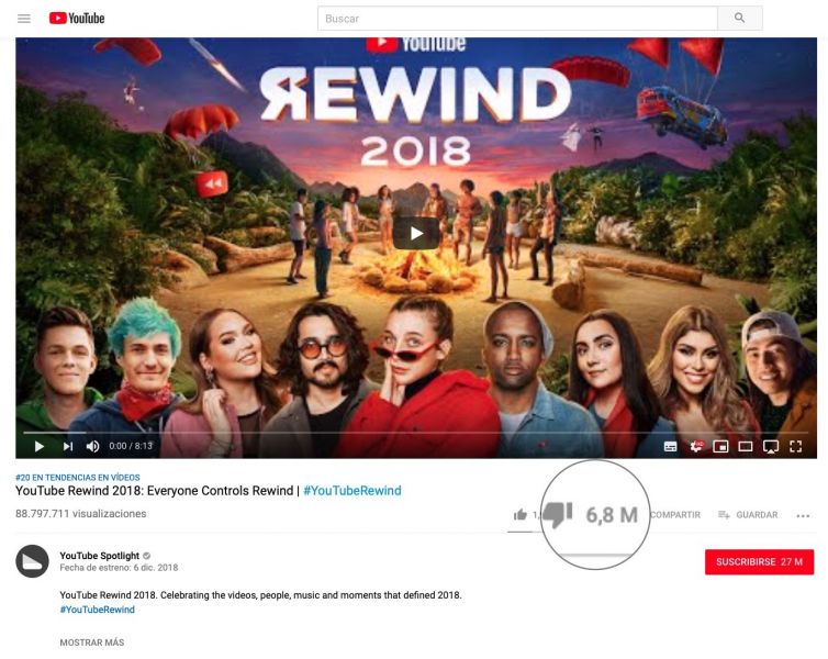 Rewind 2018 a caminho de ser o vídeo mais odiado da história do YouTube ...