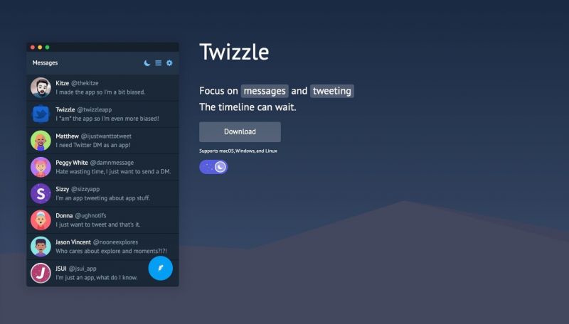 Twizzle, um cliente do Twitter sem distrações | TargetHD.net