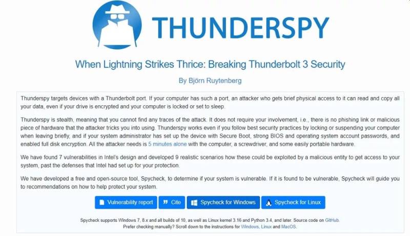 Descubra se o seu PC está exposto à vulnerabilidade da Thunderbolt | TargetHD.net