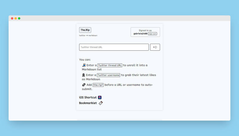 The.Rip transforma posts do Twitter em artigos completos | TargetHD.net