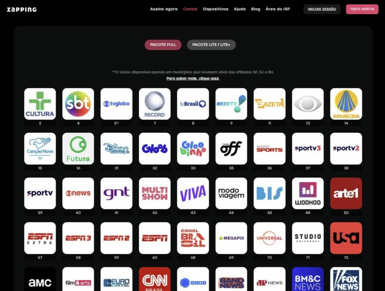 Zapping, “a televisão (via streaming) como você nunca viu”. É tudo isso ...