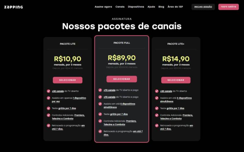 Zapping, “a televisão (via streaming) como você nunca viu”. É tudo isso ...