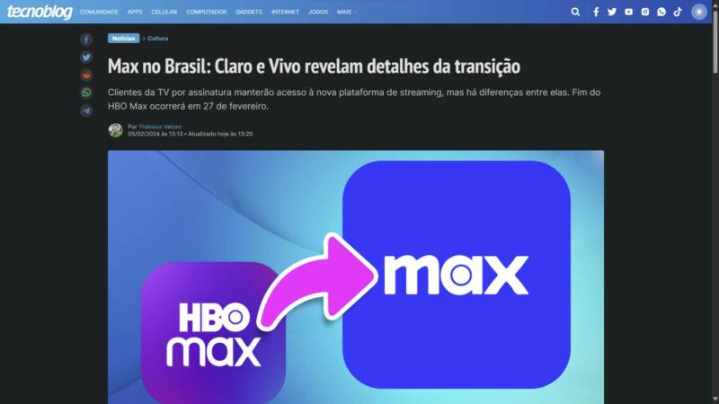 Claro melhor que a Vivo na oferta do Max nos planos de TV paga ...