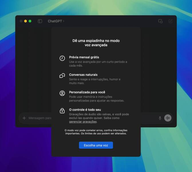 Como ativar o modo de voz avançado no ChatGPT | TargetHD.net